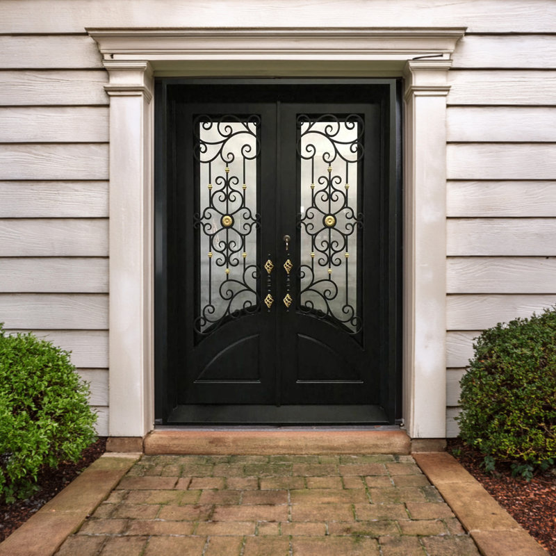 Nationwide Iron Works Gilded Flower French Iron Doors | Wayfair